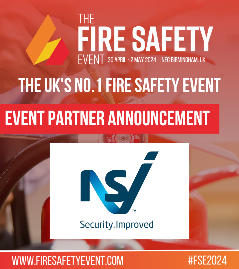 NSI becomes an official Event Partner of The Fire Safety Event 2024 - NSI